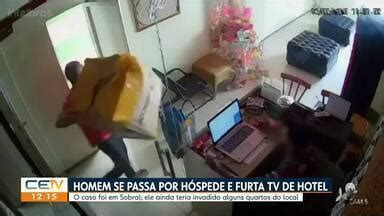 CETV 1ª Edição Fortaleza Homem se passa por hóspede e furta TV de