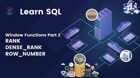 sql tutorial 15 window functions rank dense rank row number youtube