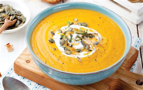 Velouté de potimarron carotte et crème Recettes Trop Faciles Elle
