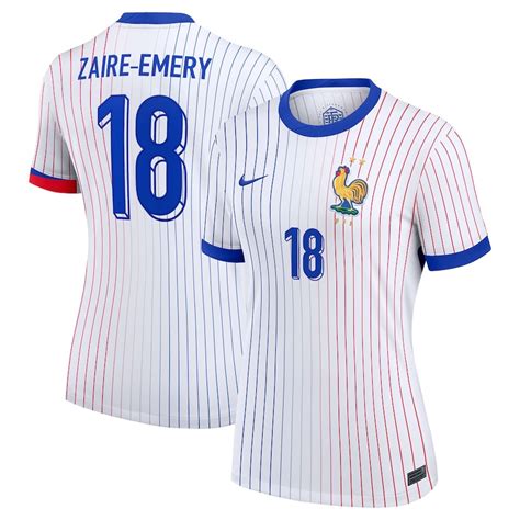 Maillot Equipe De France Femme Exterieur 2024 2025 Zaire Emery