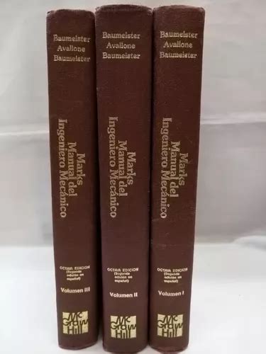 Mark Manual Del Ingeniero Mecánico Tomo 1 2 3 Envío gratis