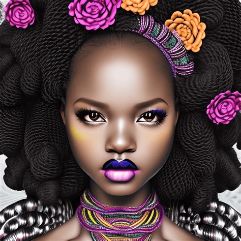 African Princess 4k Graphic · Creative Fabrica