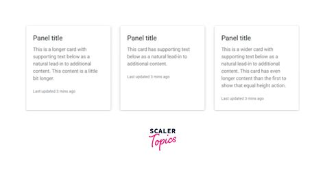 Bootstrap Panels Scaler Topics