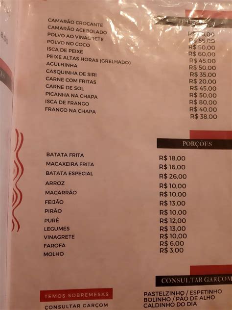 Menu at Altas Horas Petiscaria Hamburgueria restaurant São Miguel
