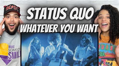 JAMMIN FIRST TIME HEARING Status Quo Whatever You Want REACTION