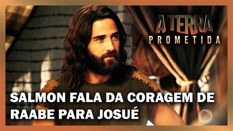 Salmon fala para Josué da ajuda que receberam de Raabe em Jericó A