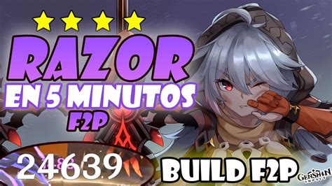 RAZOR BUILD en5 MINUTOS F2P ARTEFACTOS ARMAS EQUIPOS Guía build