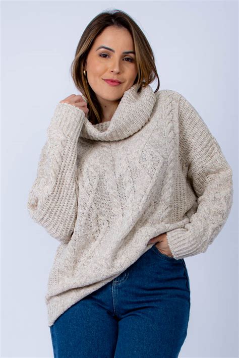 Blusas e Blusões Blusa em Tricô Louise Versátil Acessórios femininos