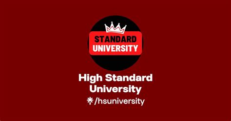High Standard University Instagram TikTok Linktree