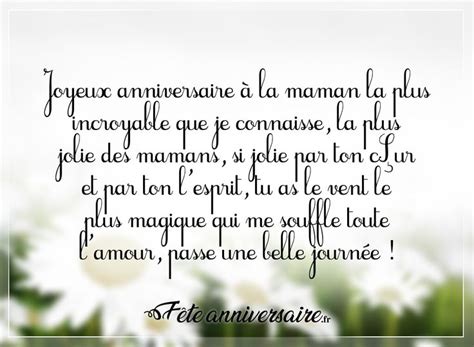 Texte Anniversaire Maman Les Meilleurs Id Es De Textes D Anniversaire