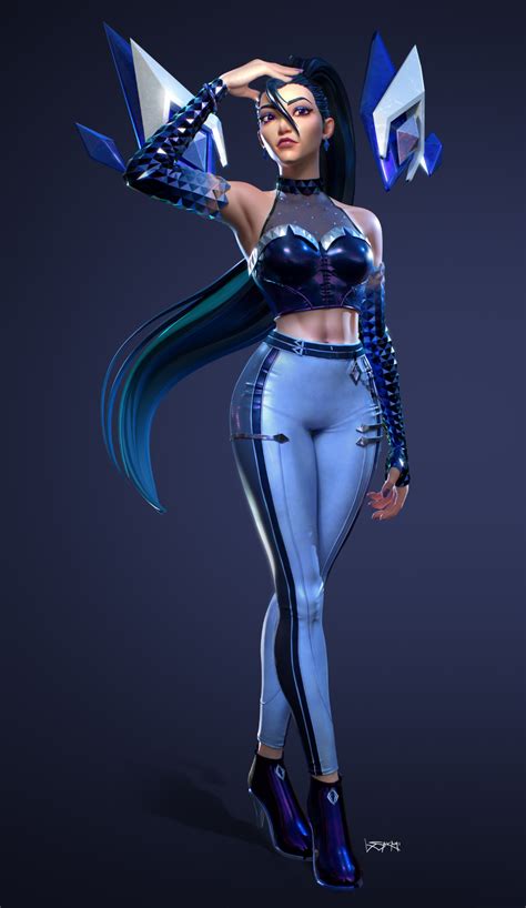 Artstation Kda Kaisa Fan Art Leandro Sakami In 2021 League Of Legends Characters Fan