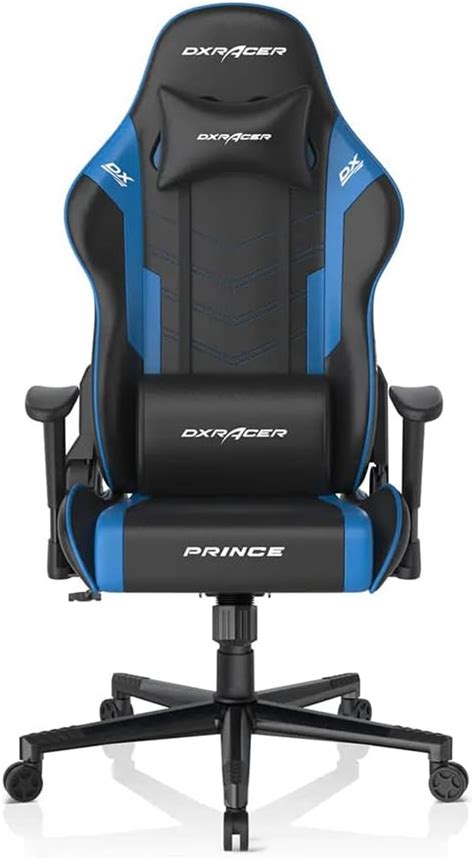 DXRacer Prince Gaming Chair Black And Blue GC P132 NB F2 158