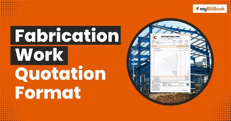 Fabrication Work Quotation Format