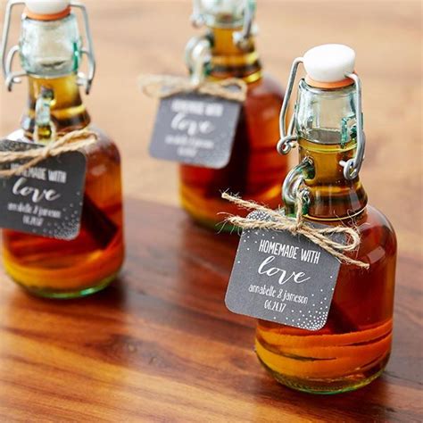 Cadeaux Invites Minis Bouteille Avec Alcool Ou Sirop Munies De Cartes