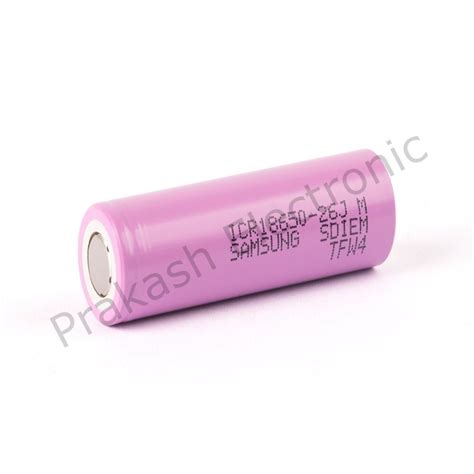 Samsung ICR18650 26J 3 6volt 2600mAh Li Ion Battery Battery Type