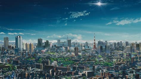 HD Anime Cityscape Wallpapers Wallpaper Cave
