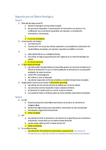 Segundo Parcial Optica Fisiologia III Resuelto Pdf