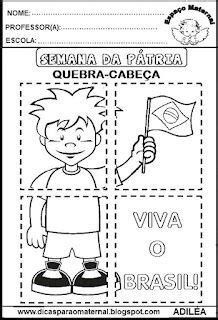 Atividades Para Educa O Infantil Semana Da P Tria In Education