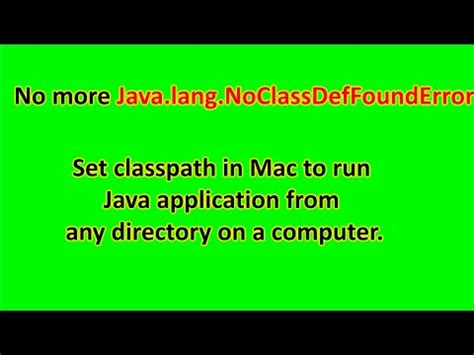 Setting Classpath Java Mac Os Dmvast