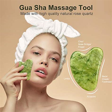 Rouleau De Jade Pour Le Visage 100 Pierre Naturelle Gua Sha Massager