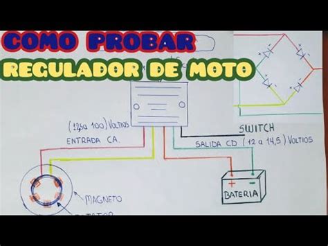 COMO PROBAR REGULADOR RECTIFICADOR DE MOTO YouTube