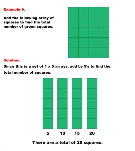 math example arithmetic adding arrays example 9 media4math