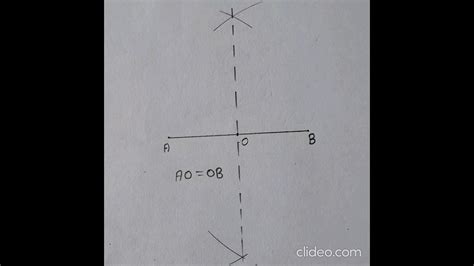 how to bisect line segment with the help of compass bisector of line segment construction