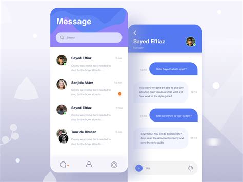 Chat Box Style Guide Design App Box Design