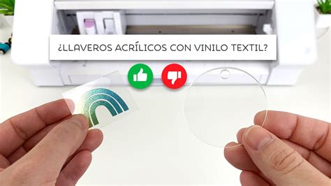 Se puede poner vinilo textil en llaveros acrílicos Descúbrelo YouTube