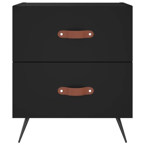Mesa De Cabeceira X X Cm Derivados De Madeira Preto Loja Sitio