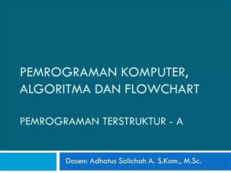 ppt pemrograman komputer algoritma dan flowchart powerpoint 9676 hot sex picture