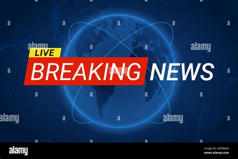 Breaking News Tv Report Template Vector Background Channel Banner