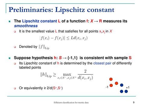 ppt efficient classification for metric data powerpoint presentation id 1156034