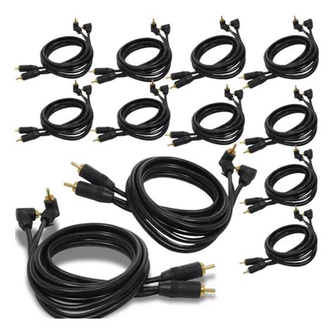 12 Cabo Rca 1 Metro Technoise Série 100 Pro Conector L Preto MercadoLivre