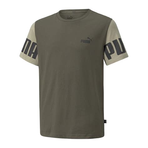 T shirt Kaki Garçon Puma Power Espace des marques