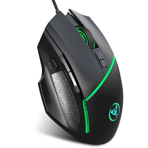 HXSJ A876 6400DPI USB Game Wired Optical Mouse With RGB Colorful