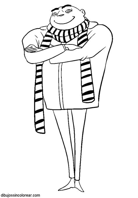 Dibujos Sin Colorear Dibujos De Personajes De Gru Mi Villano Favorito