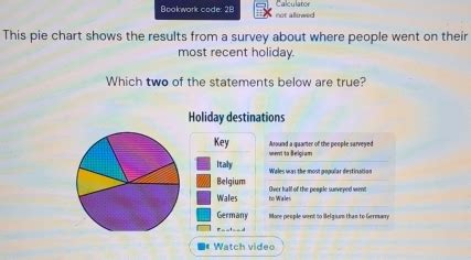 Solved Calculator Bookwork Code B Not Allowed This Pie Chart Shows