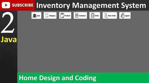2 Inventory Management System In Java Home Page JFrame Mysql