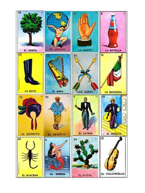 Cartones De Loteria Mexicana Para Imprimir Pdf
