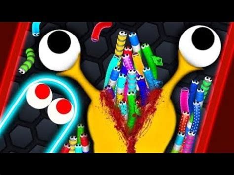 Slither Io Tiny Troll Snake Vs Giant Noob Snakes Epic Slitherio