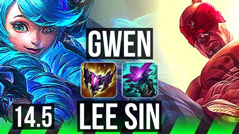 GWEN Vs LEE SIN JNG Comeback Legendary 16 5 11 300 Games KR