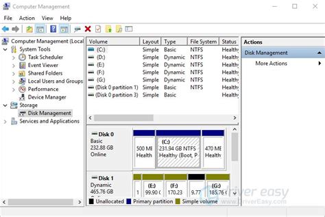 How To Open Disk Management In Windows Driver Easy