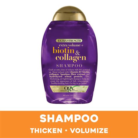 OGX Thick Full Biotin Collagen Extra Strength Volumizing Shampoo