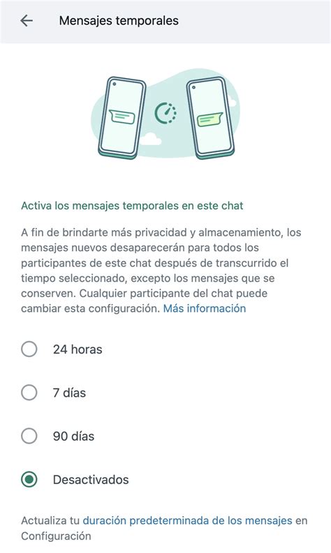 WhatsApp Web cómo activar los mensajes temporales 24horas