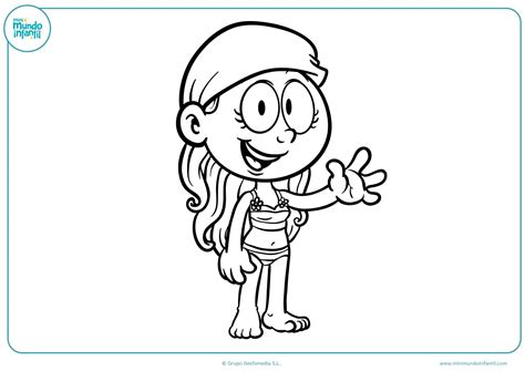 Dibujos de niños y niñas para colorear Mundo Primaria