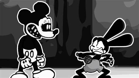 Mickey Vs Oswald Monochrome Mouse Friday Night Funkin Youtube