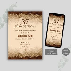 Editable Shades Of Melanin Birthday Dinner Invitation Shades Etsy