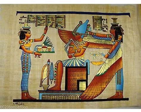 Papyrus Authentic Egyptian Original Hand Painted Painting Paper