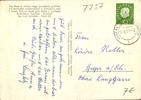 Ansichtskarte Postkarte Bad D Rrheim Im Schwarzwald Akpool De